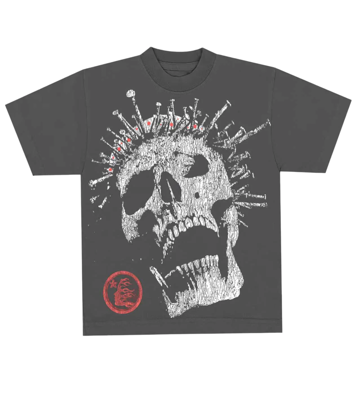 HELLSTAR STUDIOS CROWNED SKULL RHINESTONE T-SHIRT BLACK – The Exotic Vault